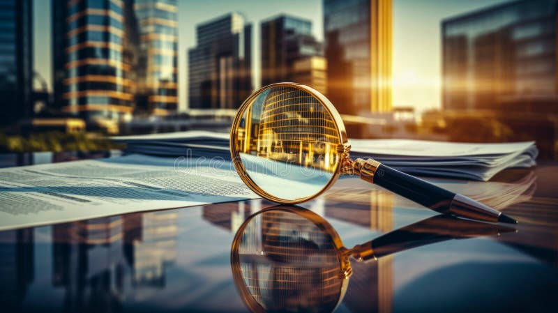 Analytical Research with Magnifying Glass Over Documents. Generative Ai ...