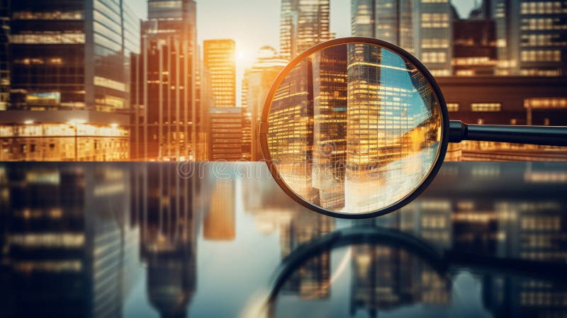 Analytical Research with Magnifying Glass Over Documents. Generative Ai ...