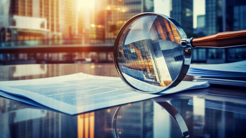 Analytical Research with Magnifying Glass Over Documents. Generative Ai ...