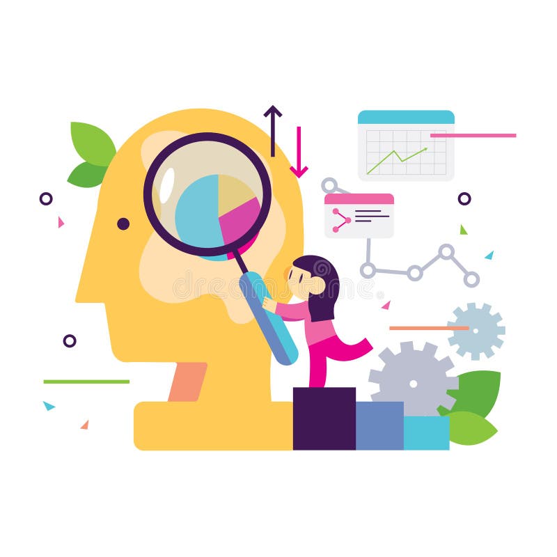 Analytical Thinking Illustration Stock Vector - Illustration of icon ...