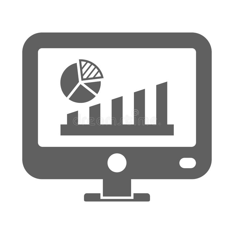 Analytics, Bar Statistics Icon. Gray Version Stock Vector ...