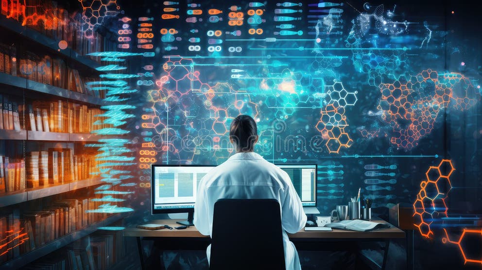 Analytics Big Data Medicine Stock Illustration - Illustration of ...