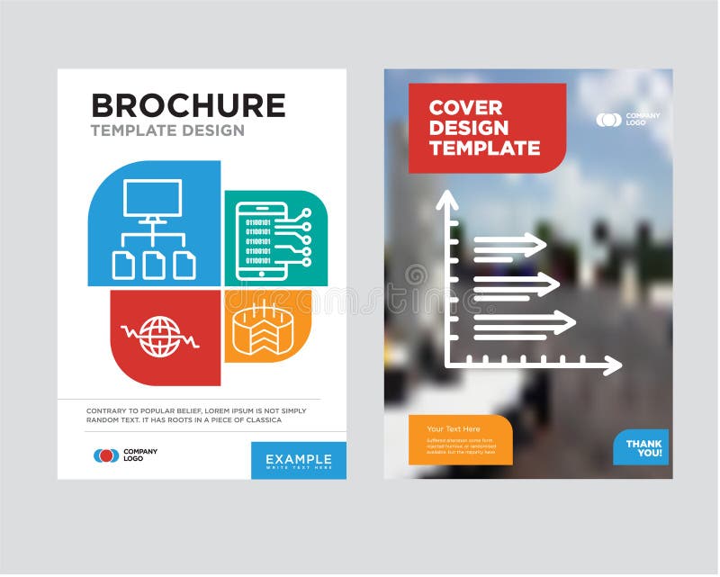 Analytics Brochure Flyer Design Template Stock Illustration ...