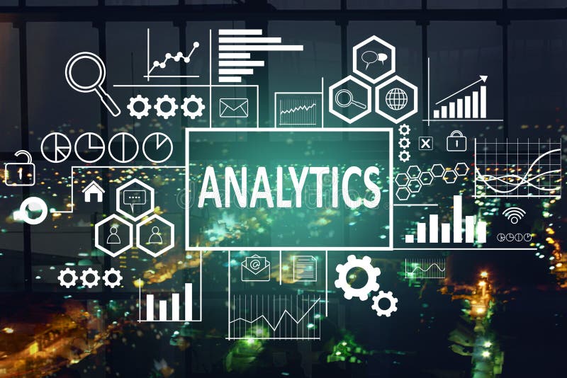 Concept of Analytics in Business and Finance Stock Image - Image of ...