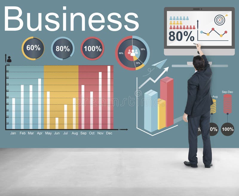 Business Statistics Success Concept : Businessman Analytics Financial ...