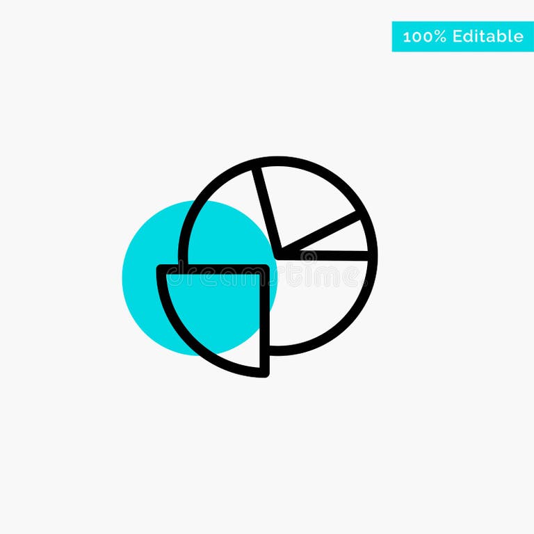 Analytics, Chart, Pie, Graph Turquoise Highlight Circle Point Vector ...