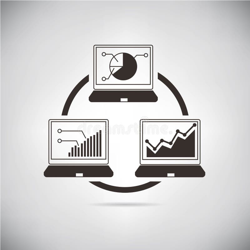 Big Data Diagram, Web Analytics Infographic Stock Illustration ...