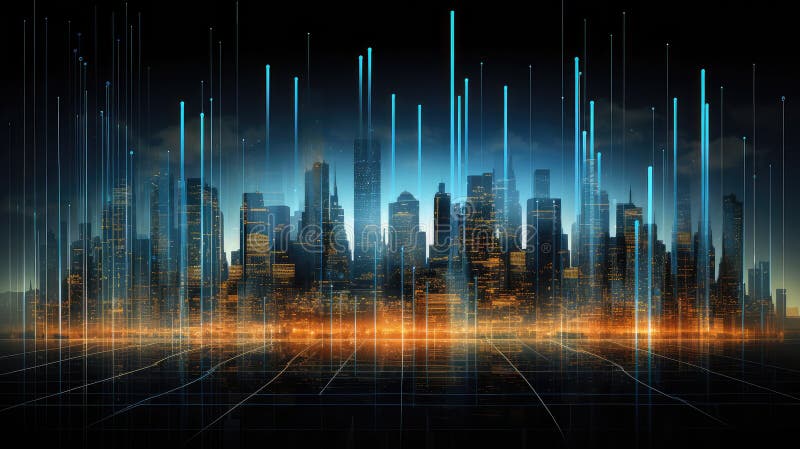 Analytics connecting data stock illustration. Illustration of ...