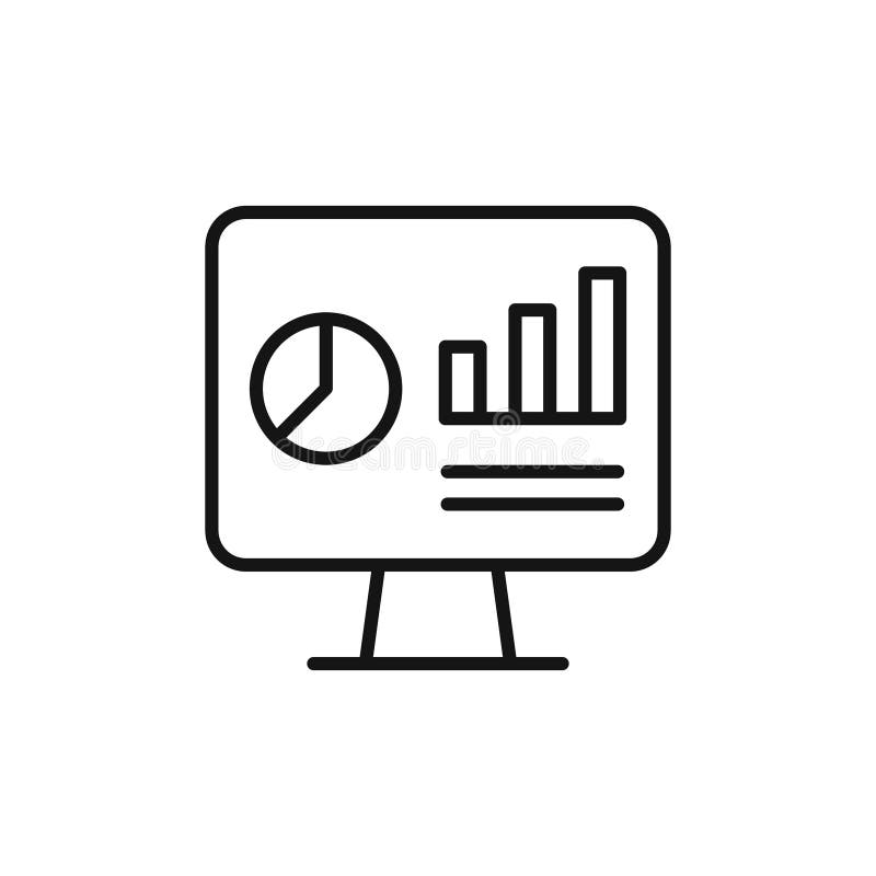 Analytics Dashboard Icon Ideal for Data Tracking Stock Vector ...