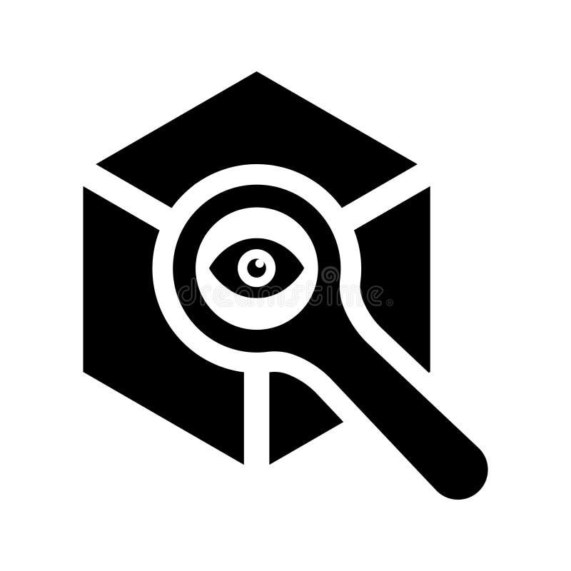 Analytics, data, eye icon stock illustration. Illustration of icon ...