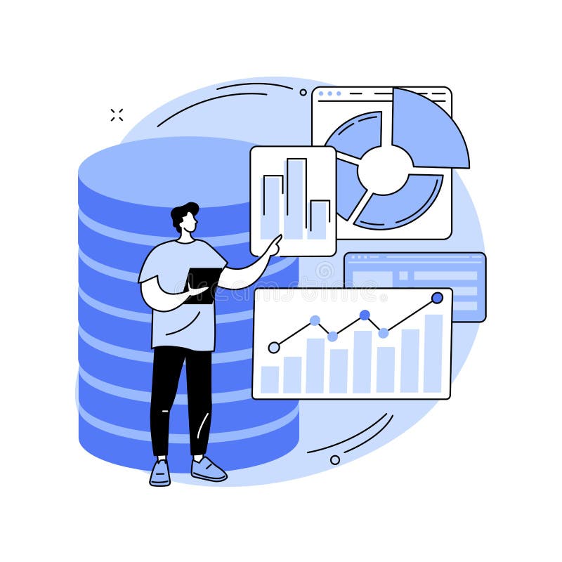 Analytics and Data Science Abstract Concept Vector Illustration. Stock ...