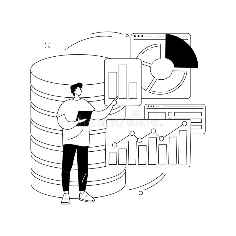 Analytics and Data Science Abstract Concept Vector Illustration. Stock Vector - Illustration of ...