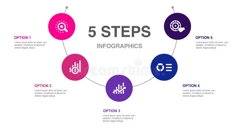 Analytics, Data Visualization, Linear Stock Vector - Illustration of ...