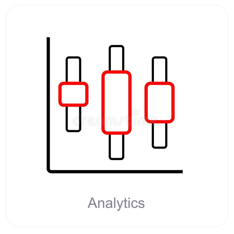 Analytics and Diagram Icon Concept Stock Vector - Illustration of ...