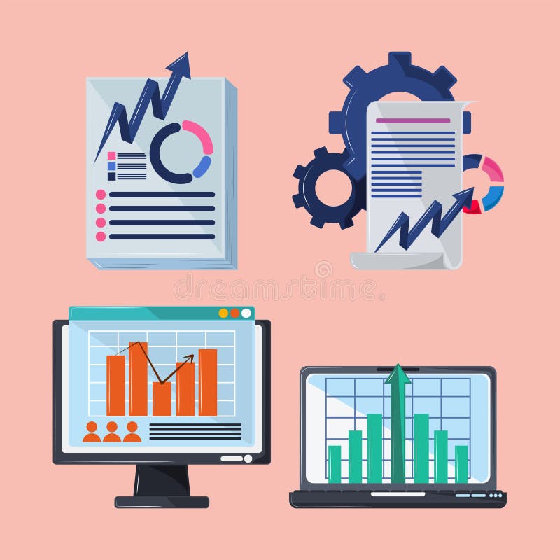 Analytics digital strategy stock vector. Illustration of data - 229215881