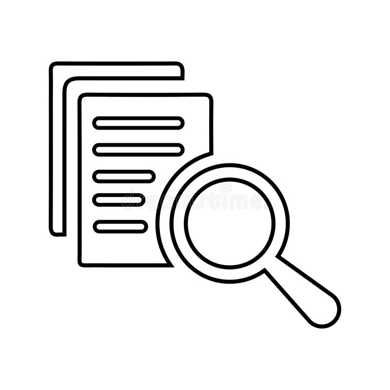 Analytics, Document, File, Search Icon. Outline Vector Design Stock ...