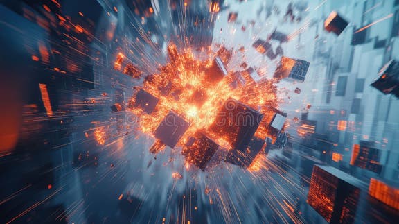 Analytics Exploding Digital Twin Stock Illustration - Illustration of operations, simulation ...