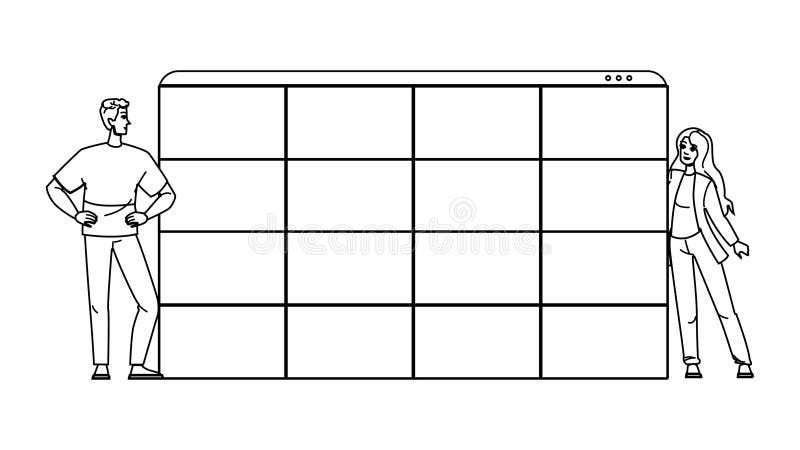 Analytics Eye Tracking Website Vector Stock Illustration - Illustration ...