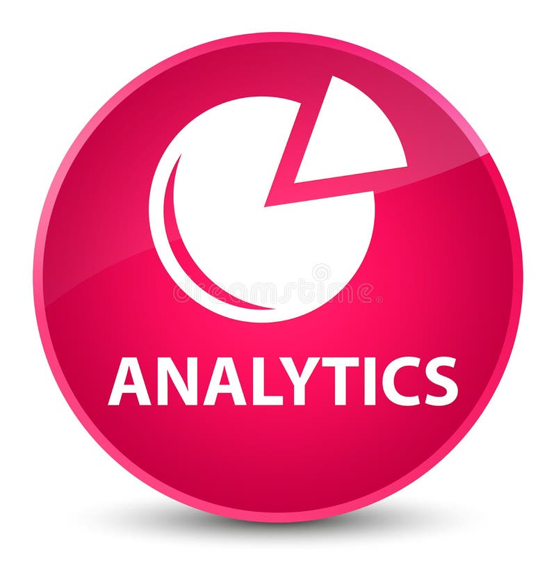 Analytics (graph Icon) Elegant Pink Round Button Stock Illustration ...