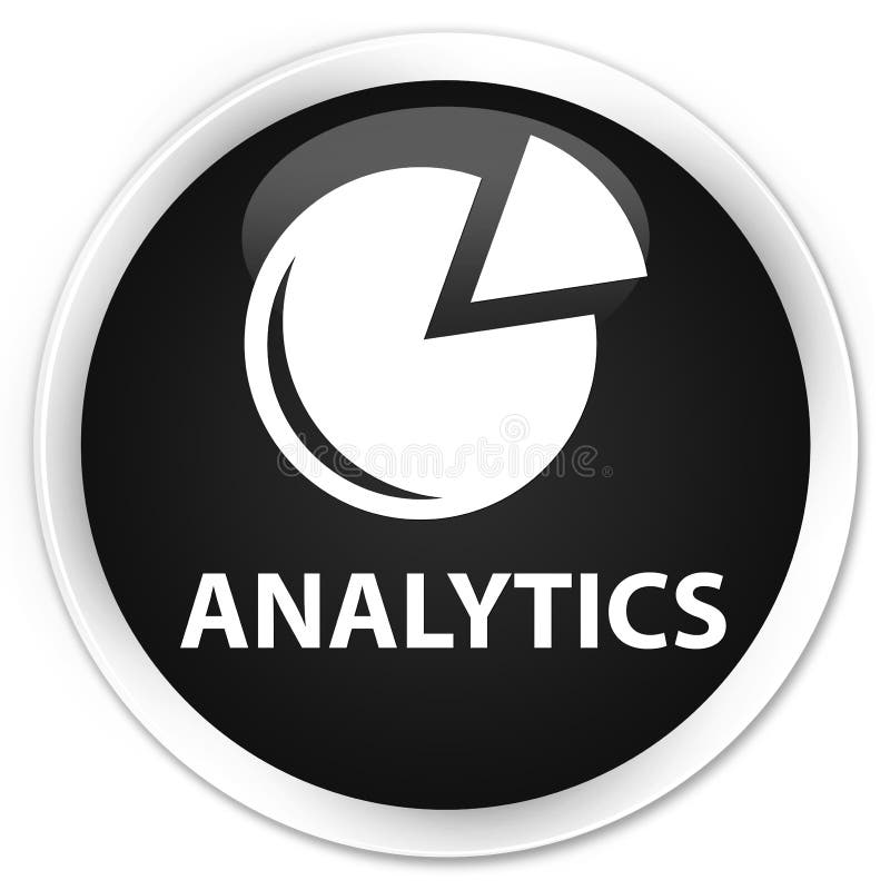 Analytics (graph Icon) Premium Black Round Button Stock Illustration ...