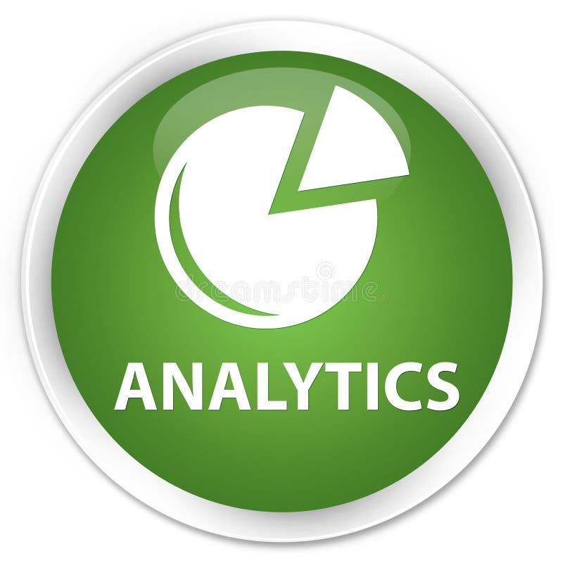 Analytics (graph Icon) Premium Soft Green Round Button Stock ...