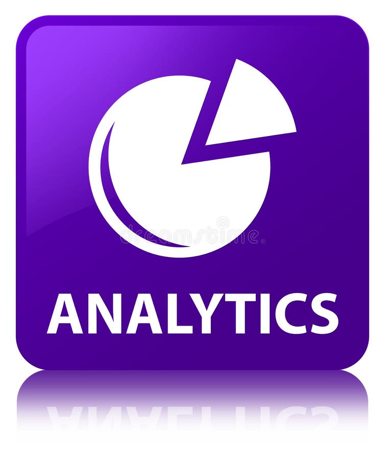 Analytics (graph Icon) Purple Square Button Stock Illustration ...