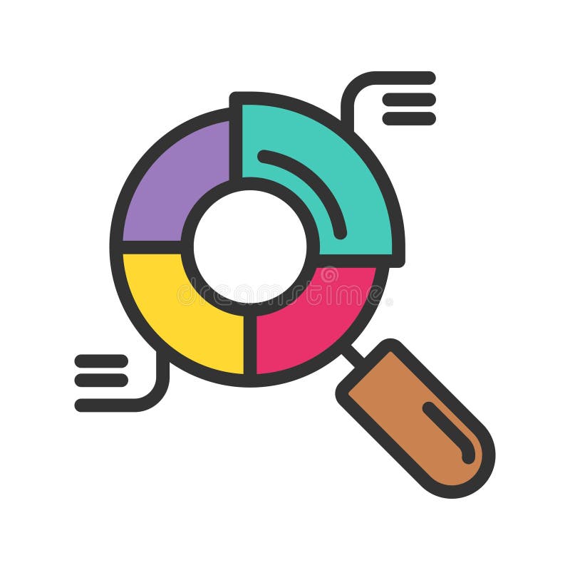 Analytics Icon Image. stock vector. Illustration of analytics - 286855381