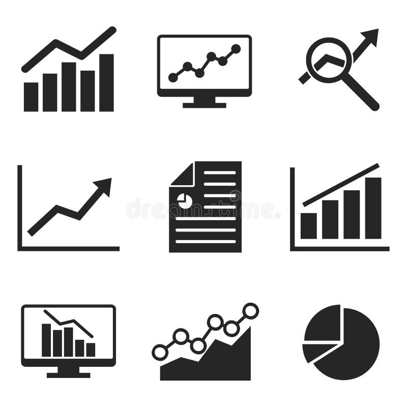 Analytics Icon Vector Male Customer Data Support Person Profile Avatar ...
