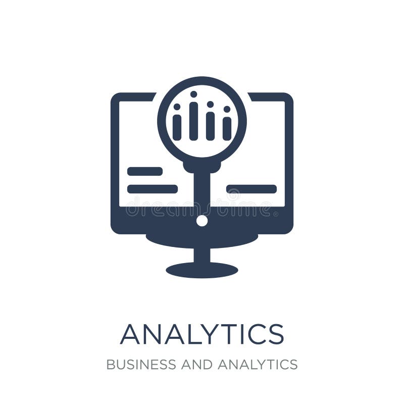 Analytics Icon. Trendy Flat Vector Analytics Icon on White Background ...