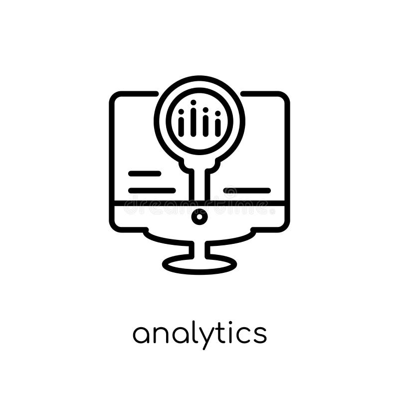 Analytics Icon. Trendy Modern Flat Linear Vector Analytics Icon Stock ...