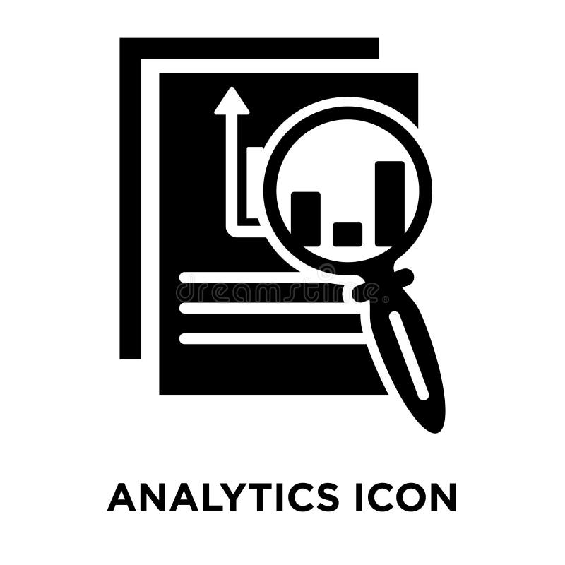 Analytics Icon Vector Sign And Symbol Isolated On White Background ... Analytics Icon Vector Sign And Symbol Isolated On White Background ...