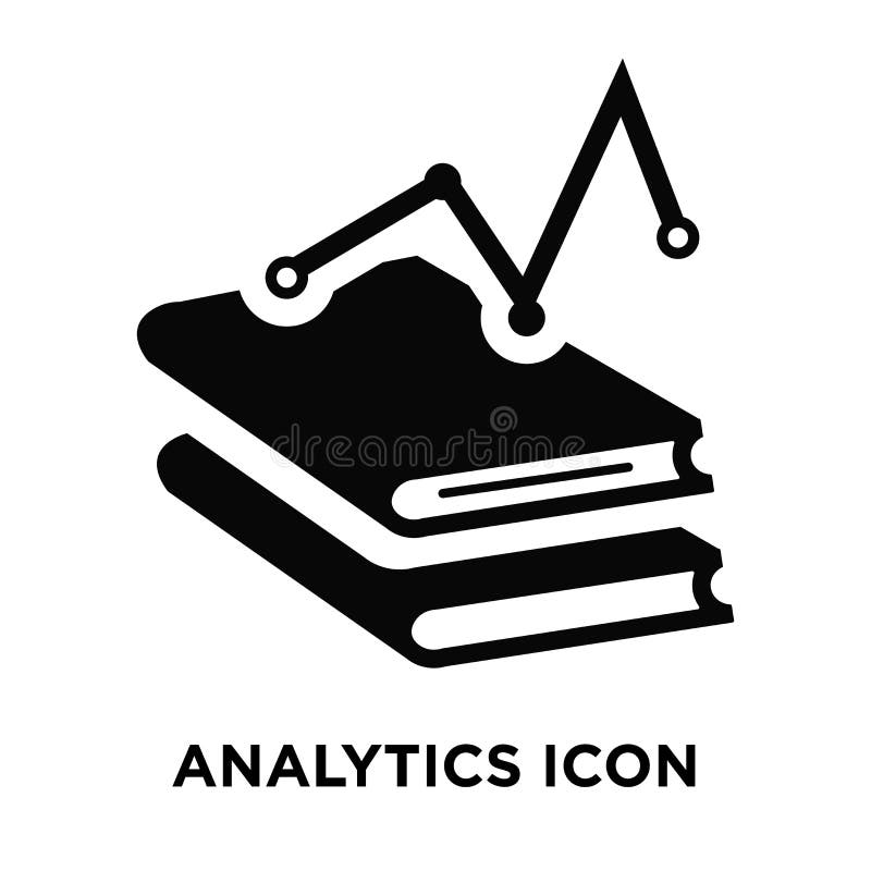 Analytics Icon Vector Sign and Symbol Isolated on White Background ...