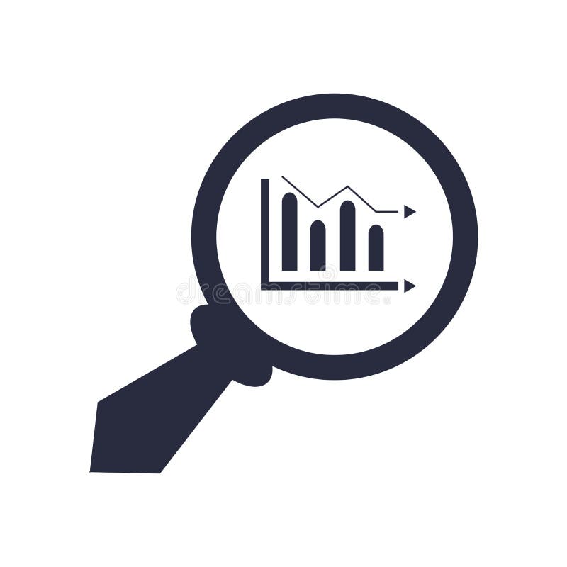 Analytics Icon Vector Sign and Symbol Isolated on White Background ...