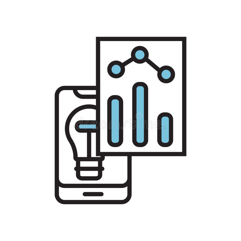 Analytics Icon Vector Sign and Symbol Isolated on White Background ...