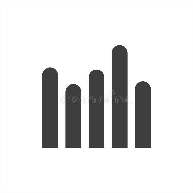 Analytics Icon on White Background. Statistics Icon Stock Vector ...