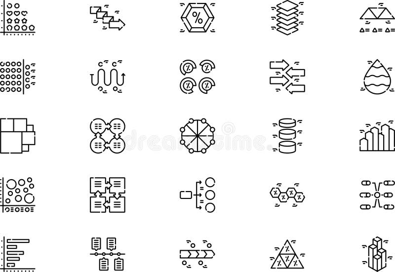 Analytics Icons Collection is a Vector Illustration with Editable ...