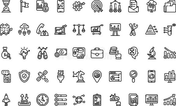 Analytics Icons High-Quality Vector Icons Collection with Editable ...