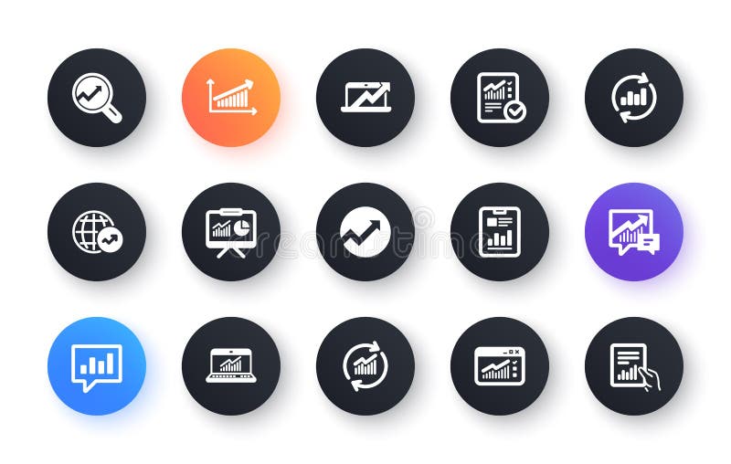 Reports Icon Circle Stock Illustrations – 728 Reports Icon Circle Stock ...