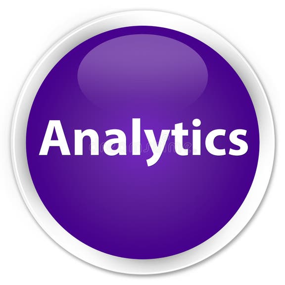 Analytics Premium Purple Round Button Stock Illustration - Illustration ...