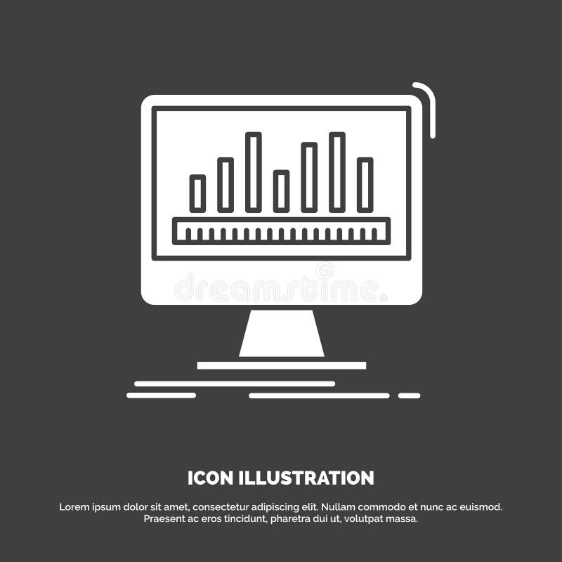 Analytics Processing Dashboard Data Stats Icon Glyph Vector Symbol For Ui And Ux Website