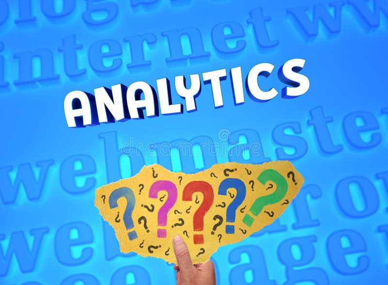 Analytics, question mark stock illustration. Illustration of business ...