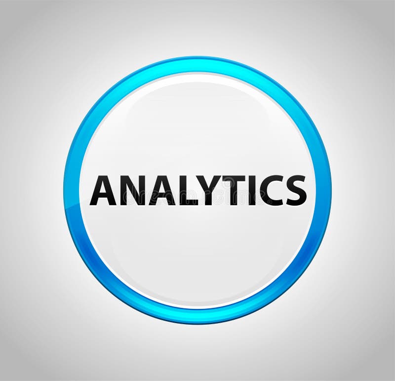 Analytics Round Ribbon Isolated Label. Analytics Sign Stock Vector ...