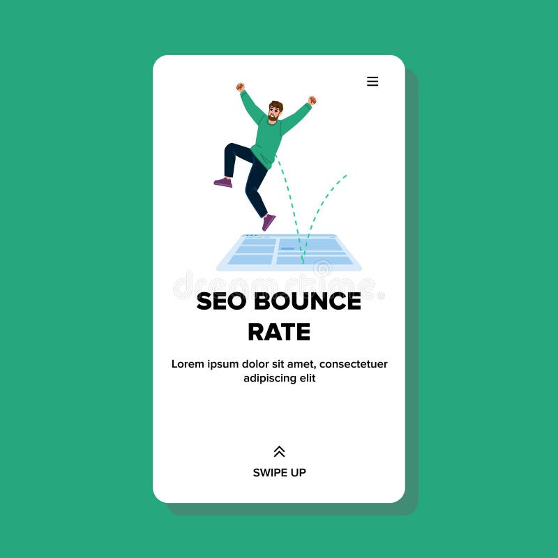 Analytics Seo Bounce Rate Vector Stock Illustration - Illustration of ...