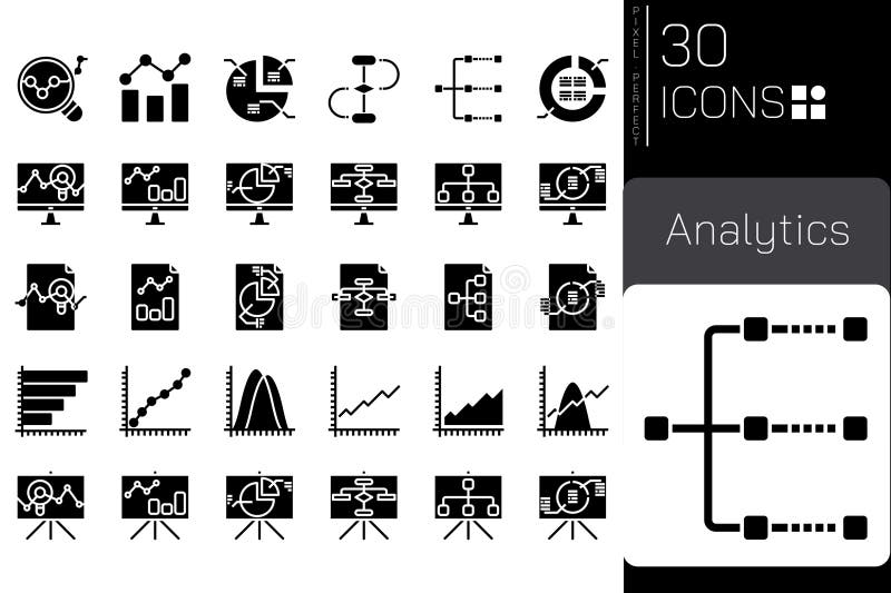 Analytics_Solid stock illustration. Illustration of diagram - 316854492