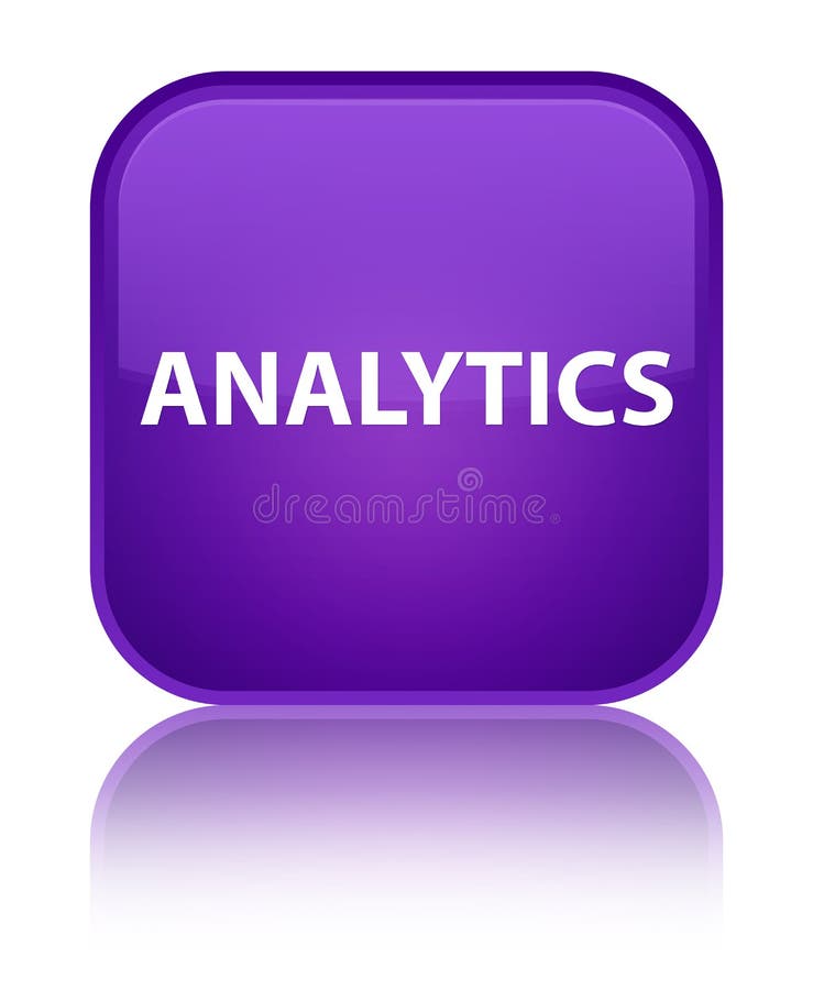 Analytics Special Purple Square Button Stock Illustration ...