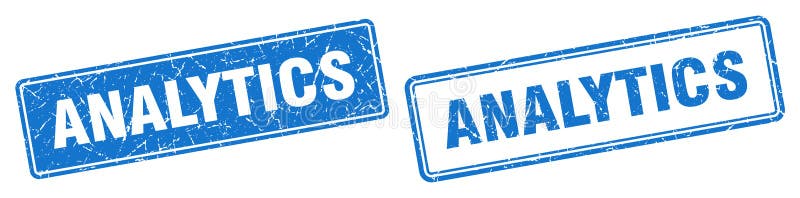 Analytics Stamp Set. Analytics Square Grunge Sign Stock Vector ...