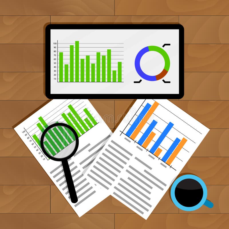 Analytics and statistics stock vector. Illustration of infographic ...