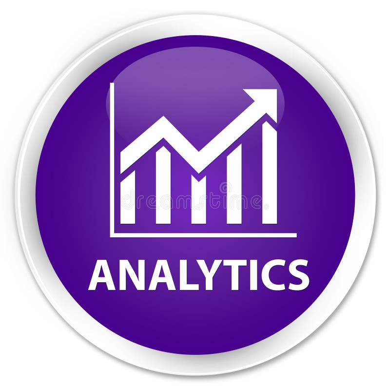 Analytics (statistics Icon) Premium Purple Round Button Stock ...