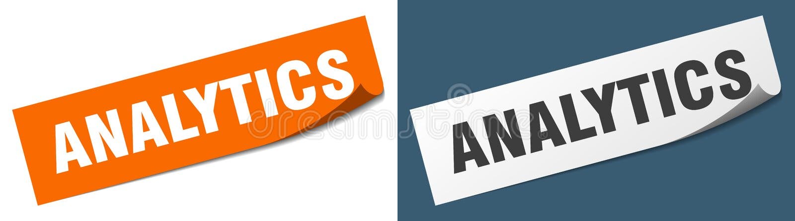 Analytics sticker stock vector. Illustration of paper - 97900601