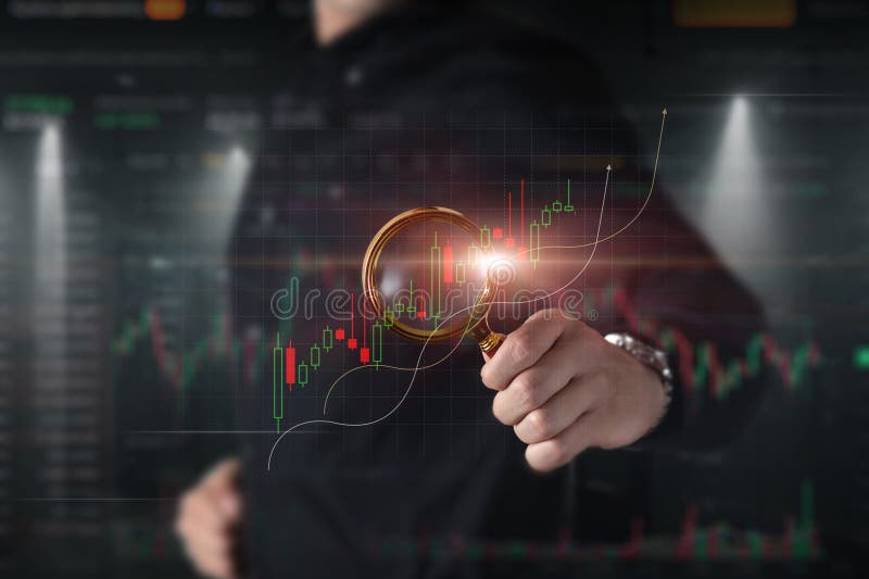 Analytics and the Study of the Financial Market Stock Photo - Image of ...